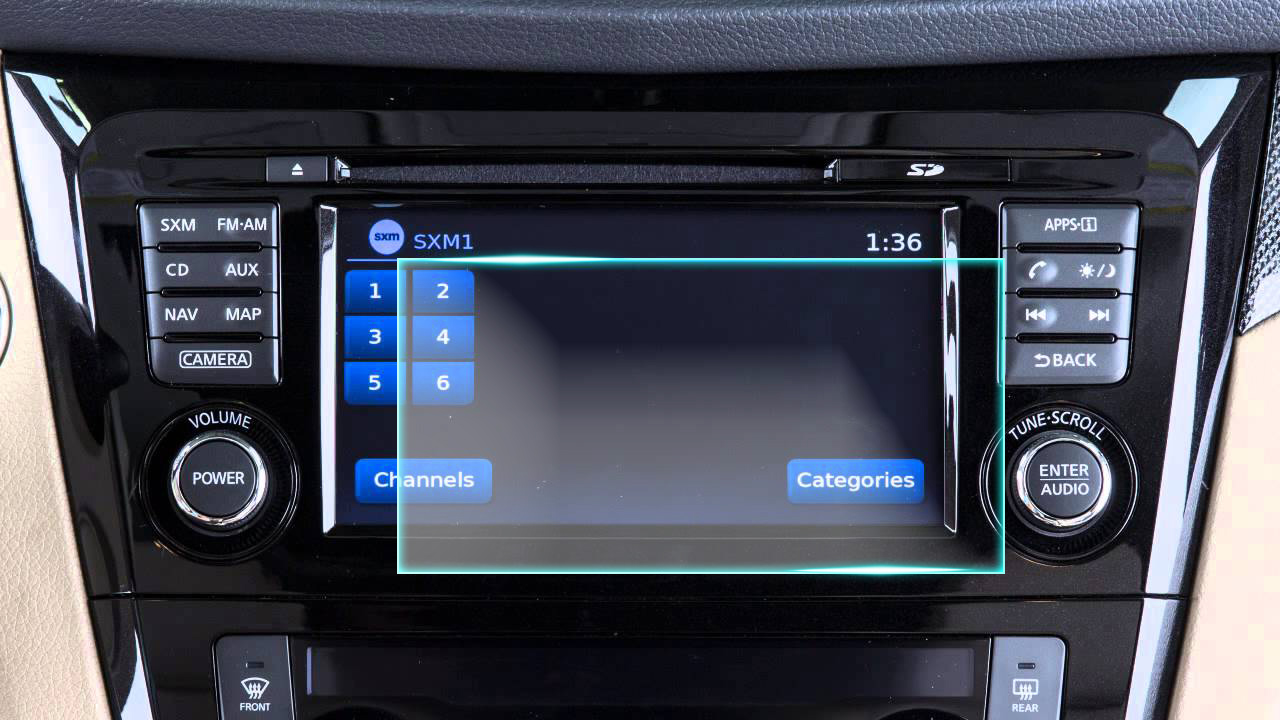 Crystal Clear Screen Protector for 2015 Nissan Rogue Vehicle Navigation ...